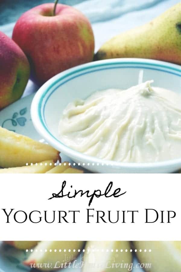 Yogurt Fruit Dip Recipe - A Quick and Easy Fruit Dip - Little House Living