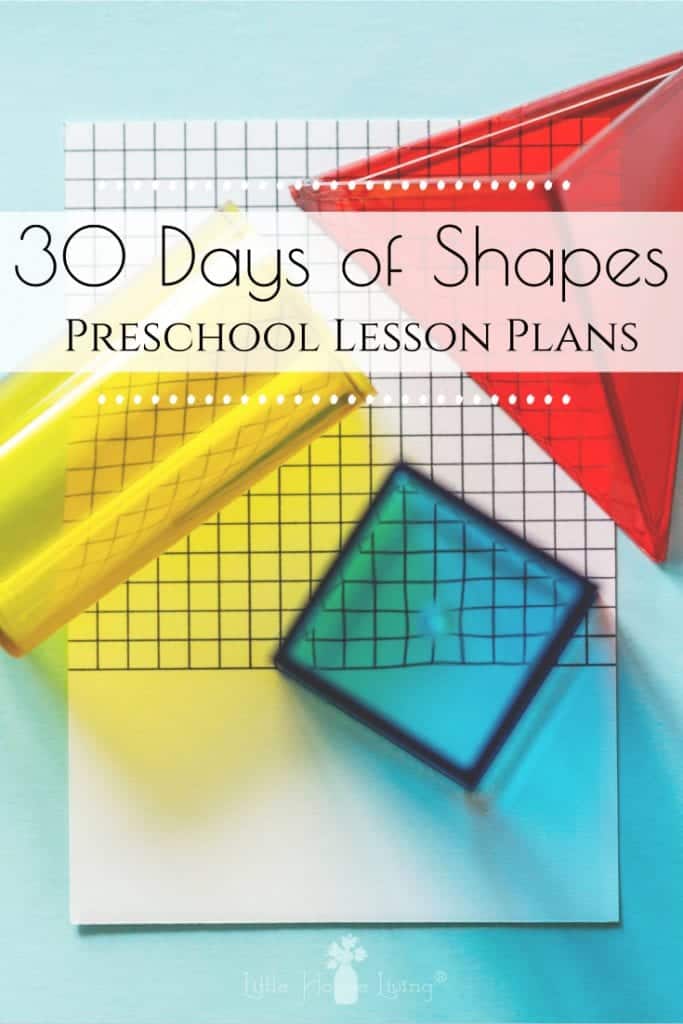 30 Days Of Shapes Lesson Plan For Preschool Homeschool Preschool 30 Days Of Shapes Lesson Plan For Preschool Homeschool Preschool