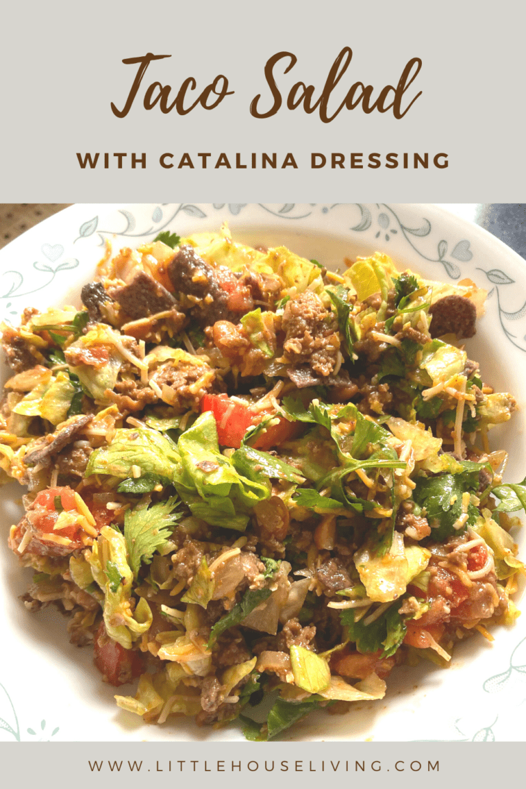 Taco Salad with Catalina Dressing Recipe - Little House Living
