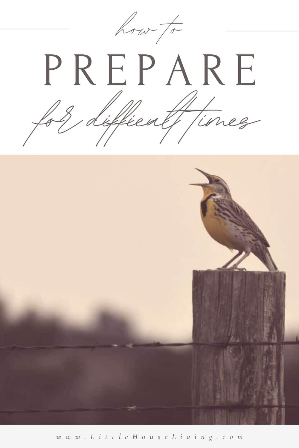 How to Be Prepared for Difficult Times - Little House Living