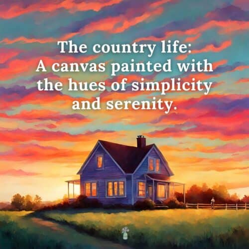 Country Life Quotes To Inspire - Little House Living