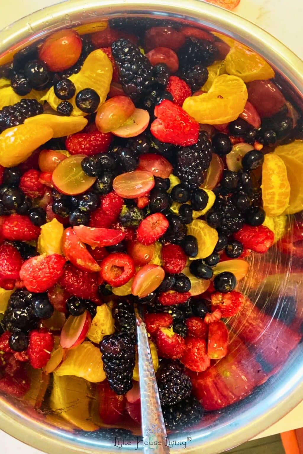 Easy 3 Ingredient Fruit Salad - Little House Living